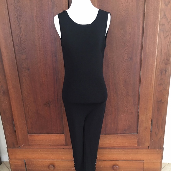 Codigo | Pants & Jumpsuits | Medium Codigo Jumpsuit Black Lace Up Legs ...